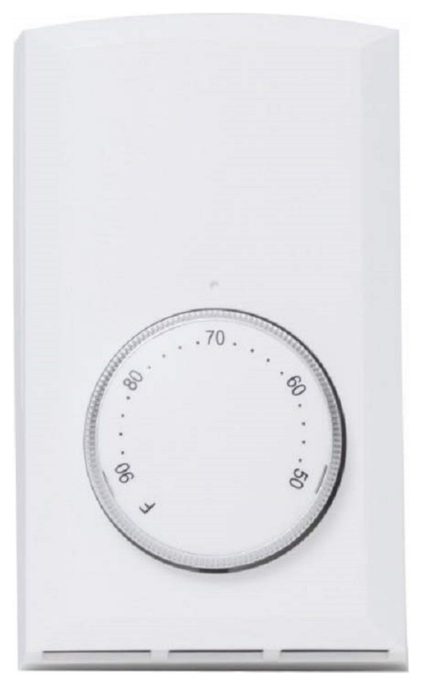 Cadet Single Pole Home Thermostat, White - Traditional - Thermostats ...