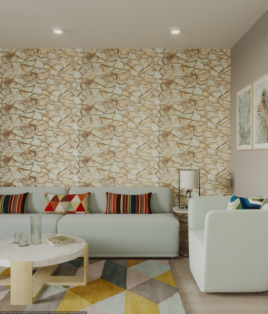 Faux Stone PVC 3D Wall Panels,, various packs - Industrial - Wall ...