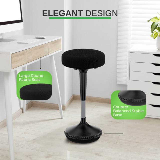 Wobble Stool, Adjustable Height - Office Chairs - by Uncaged Ergonomics ...