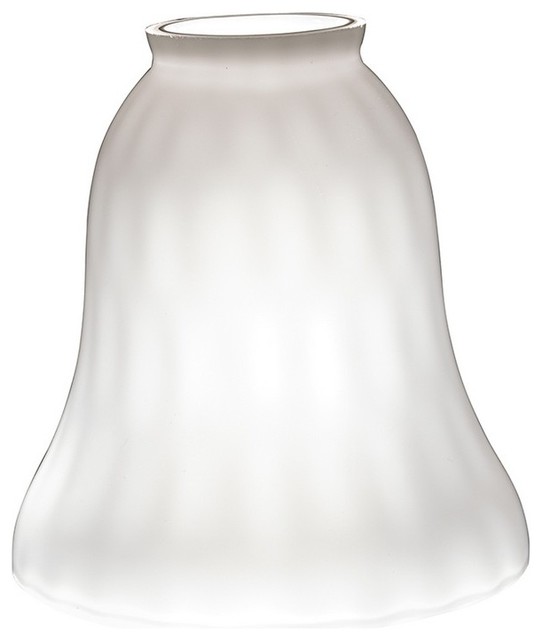 5.25" Cased White Water Glass Shade 4-Pack, 5.000 - Transitional ...