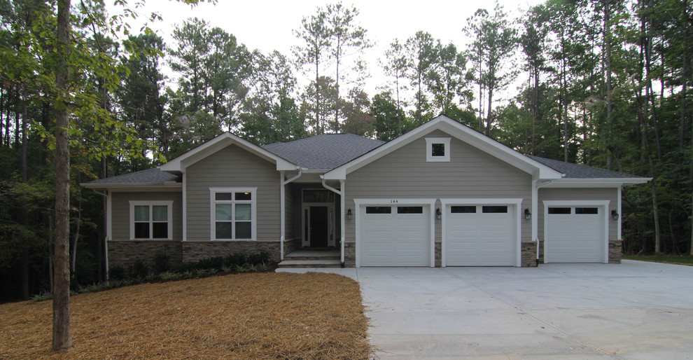 One Story Custom Home - Transitional - Exterior - Raleigh - by Stanton ...