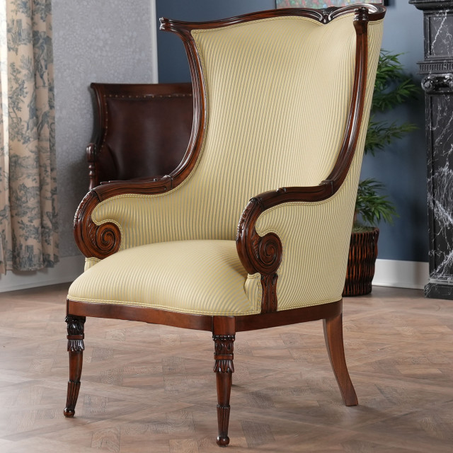 American Fireside Chair - Traditional - Armchairs And Accent Chairs ...