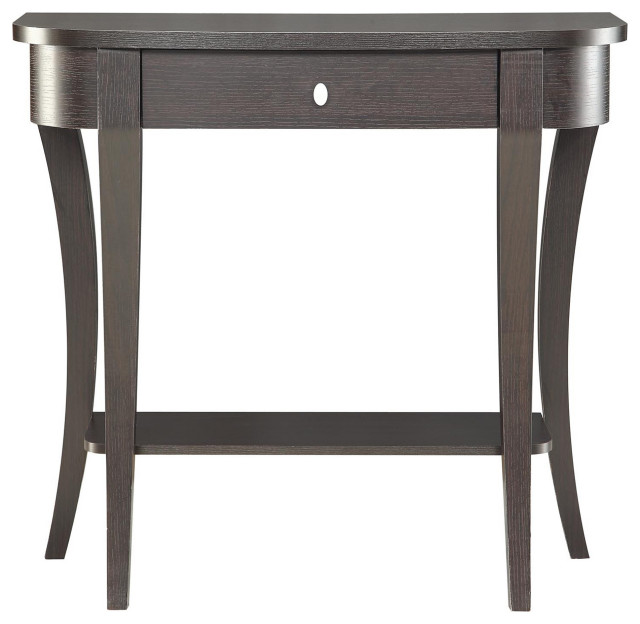 Newport 1 Drawer Console Table With Shelf - Transitional - Coffee ...