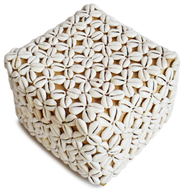 Cowry Shell Box Large - Beach Style - Decorative Boxes - by Design Mix ...