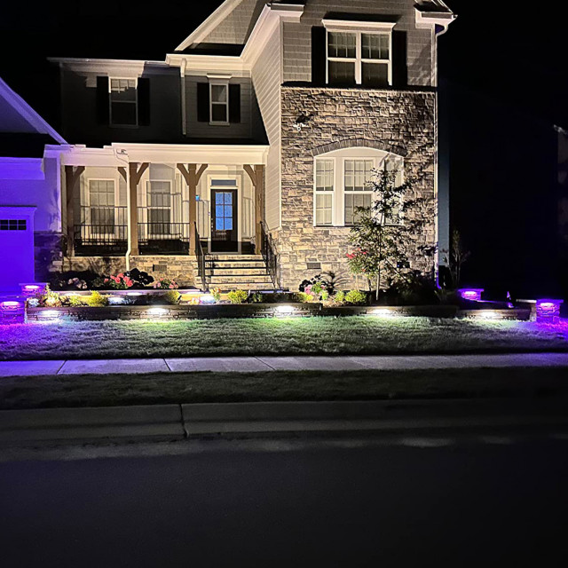 12Pack LED 12" Multi-Color Hardscape Stair Light for Pathway Step Low ...