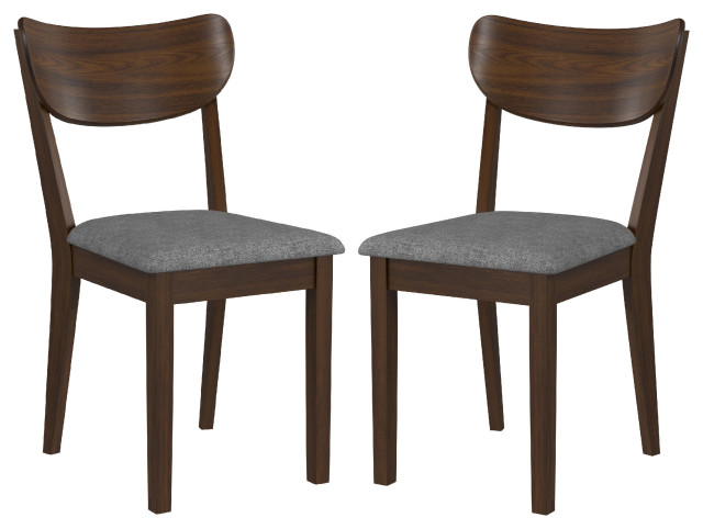 Hillsdale San Marino Wood Back Side Chair, Set of 2 - Midcentury ...