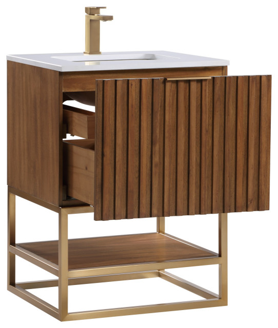 Terra Bathroom Vanity, 24" - Contemporary - Bathroom Vanities And Sink ...