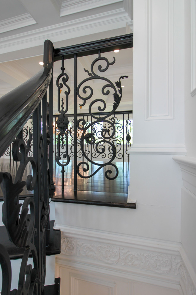 92_Grand Double Staircase in Exquisite Custom Home, Great Falls VA ...