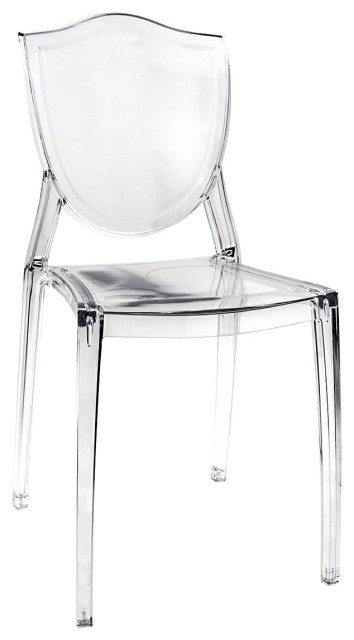 Cristal Cresta Ghost Style Vanity Chair - Contemporary - Vanity Stools ...