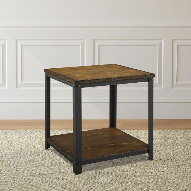 Logan End Table - Industrial - Side Tables And End Tables - by Steve ...