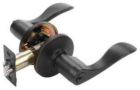 Heritage Design Oil Rubbed Bronze Door Lever - Transitional - Door ...