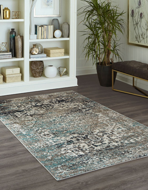 Traditional Adriana Area Rug, Square 5' - Contemporary - Area Rugs - by ...