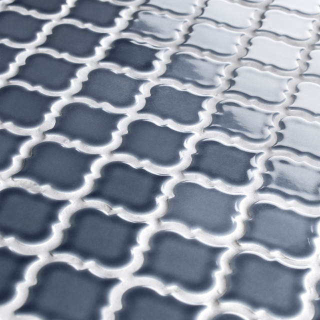 Hudson Tangier Mosaic Floor and Wall Tile, Imperial Grey, Sample ...