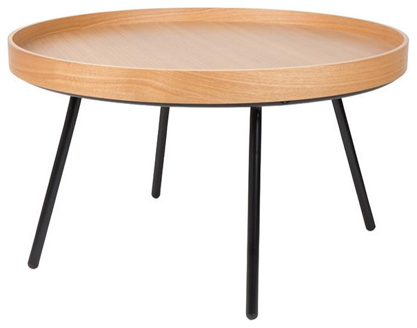 Removable Tray Coffee Table | Zuiver Oak Tray - Midcentury - Coffee ...