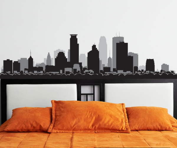Minneapolis Minnesota Skyline Vinyl Wall Decal or Car Sticker SS103EY ...
