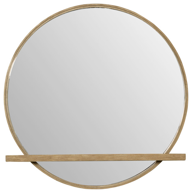 Arini Round Dresser Mirror Sand Wash - Contemporary - Wall Mirrors - by ...