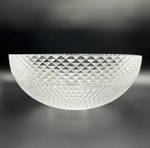 CastelloUSA Jewel Round Glass Crystal Bathroom Vessel Sink Bowl Basin ...