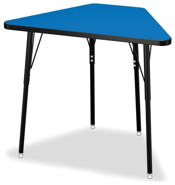 Berries Tall Trapezoid Desk, Blue/Black/All Black - Contemporary ...