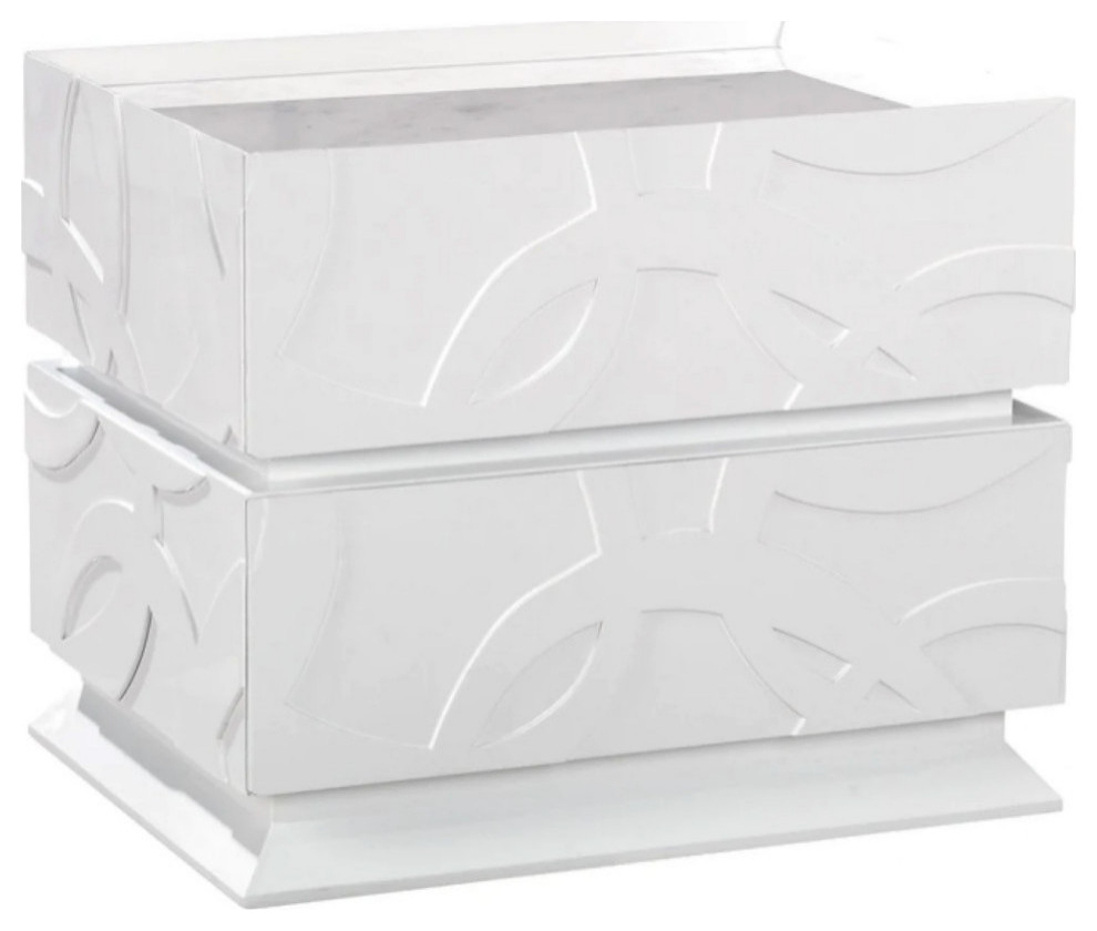 Isaac Modern 2-Drawer Nightstand - Contemporary - Nightstands And ...