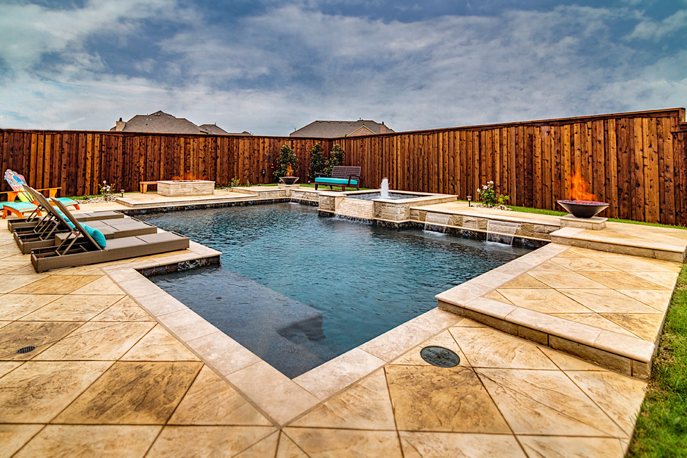 Geometric Pool Designs Dallas, Highland Park & Plano - Pool - Dallas ...