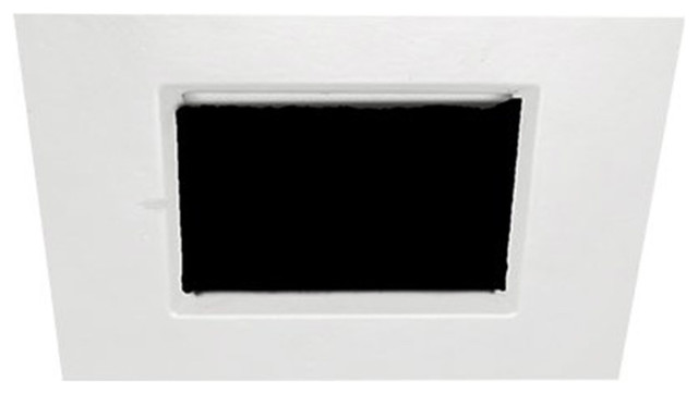Oculux Architectural 3.5" LED Square Pinhole Invisible Trim, White ...