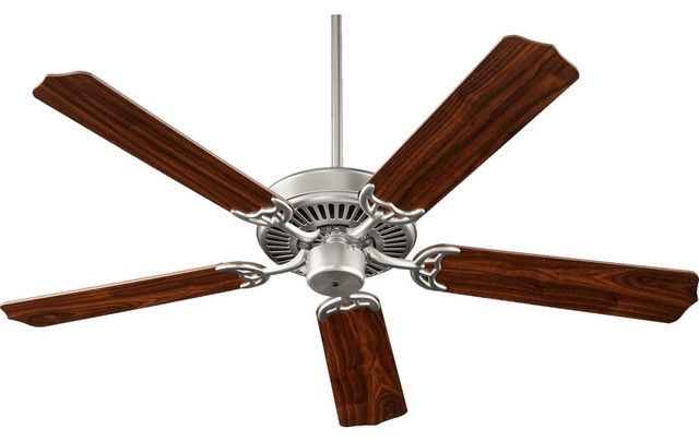 Quorum Capri I 52" 5-Blade Ceiling Fan, Satin Nickel - Traditional ...