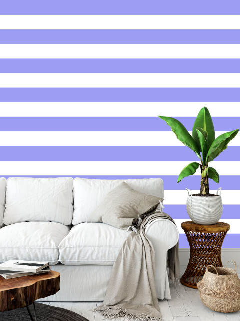 Viola Stripes Wallpaper by Julia Schumacher, 24"x72" - Contemporary ...