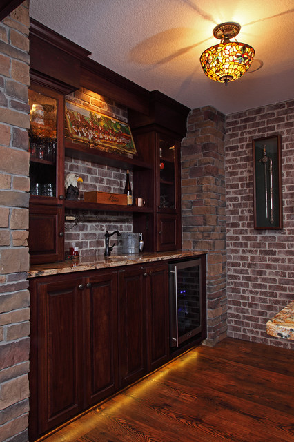 Irish Pub Style Basement Finish - Rustic - Minneapolis - by J. G. Hause ...