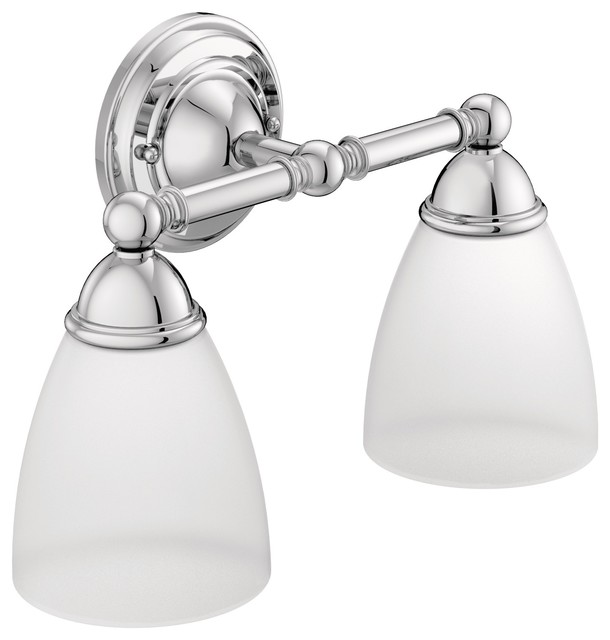 Brantford 2-Globe Bath Light - Traditional - Bathroom Vanity Lighting ...
