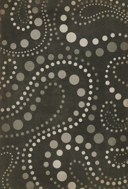 Pattern 12 the Time Traveler 38x56 Vintage Vinyl Floorcloth ...