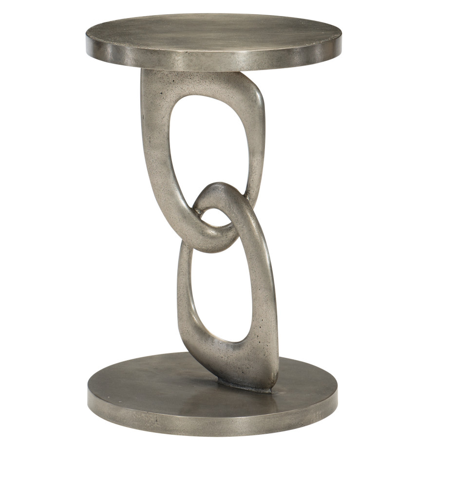 Bernhardt Linea Metal Round Chairside Table - Contemporary - Side Tables And End Tables - by ...