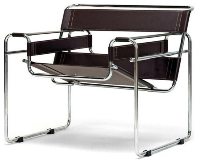 Jericho Leather Accent Arm Chair in White - Contemporary - Armchairs ...