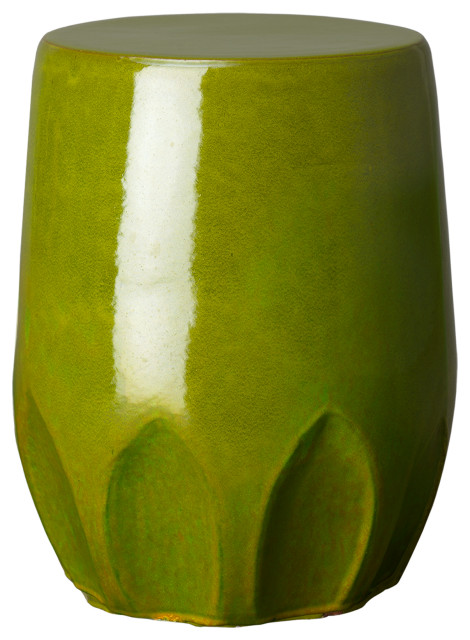 Calyx Green Garden Stool - Contemporary - Accent And Garden Stools - by ...