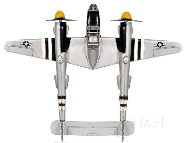 c1941 Lockheed P-38 Lightning Fighter Sculpture - Contemporary ...