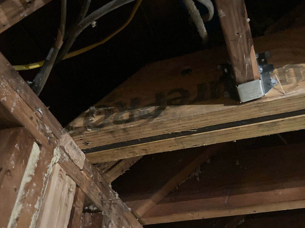 Contractor cut LVL w flitch plate