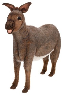 Life-Size Donkey Stuffed Animal - Contemporary - Kids Toys And Games ...
