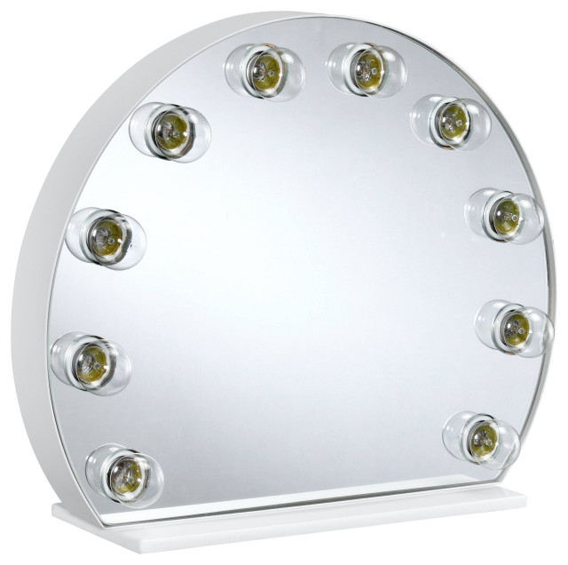 ACME Alma Accent Mirror, White Finish - Contemporary - Wall Mirrors ...