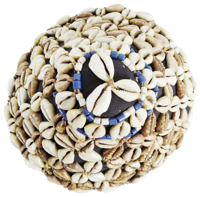 Consigned Vintage Lega Cowry Shell Hat - Beach Style - Decorative ...