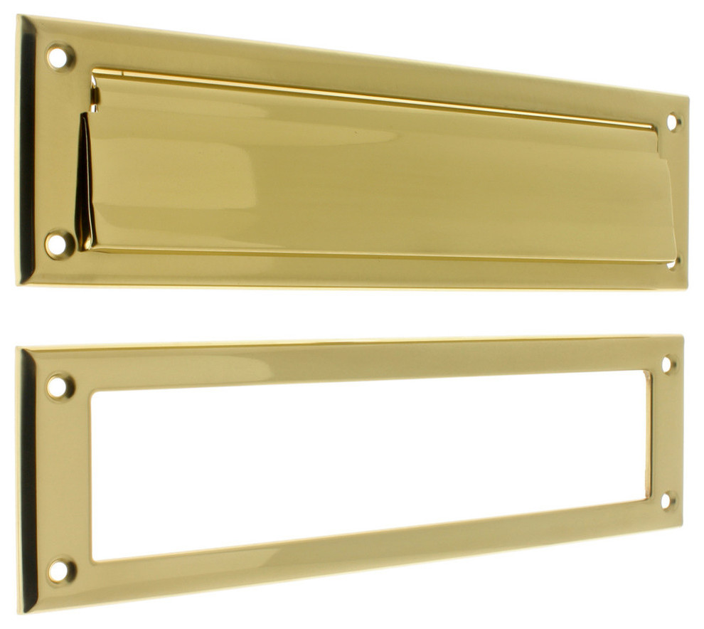 Genuine Solid Brass Magazine Mail Plate & Open Back Plate ...