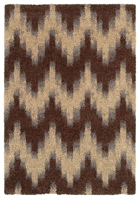 Couristan Moonwalk Andromeda 6998/5074 Shag Rug, Chocolate, 9'2" x 12'5 ...
