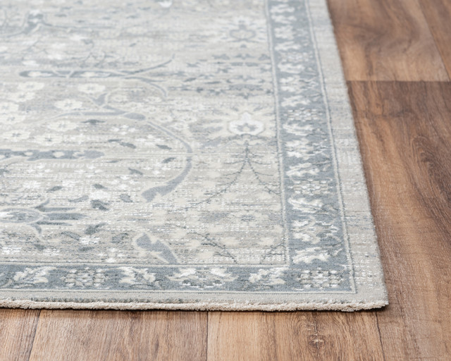 Rizzy Home CUT105 Couture Area Rug Gray, 10'x13' - Traditional - Area ...