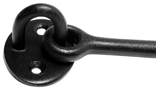 3Pcs Black Hook Eye Shed Gate Door Latch Fence Door Latch Door Gate ...