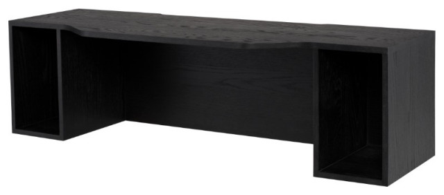 Drift Ebonized Wood Desk - Transitional - Desks And Hutches - by ...