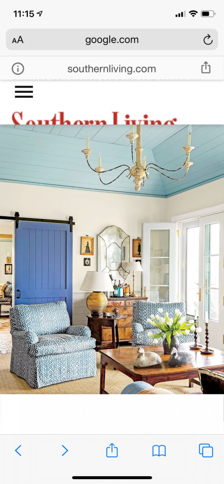 What color blue do you think this ceiling is?