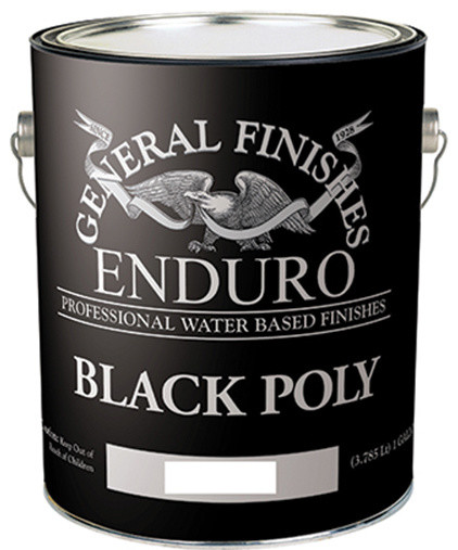 General Finishes Water Based Black Poly, 1 Gallon - Craftsman - Stains ...