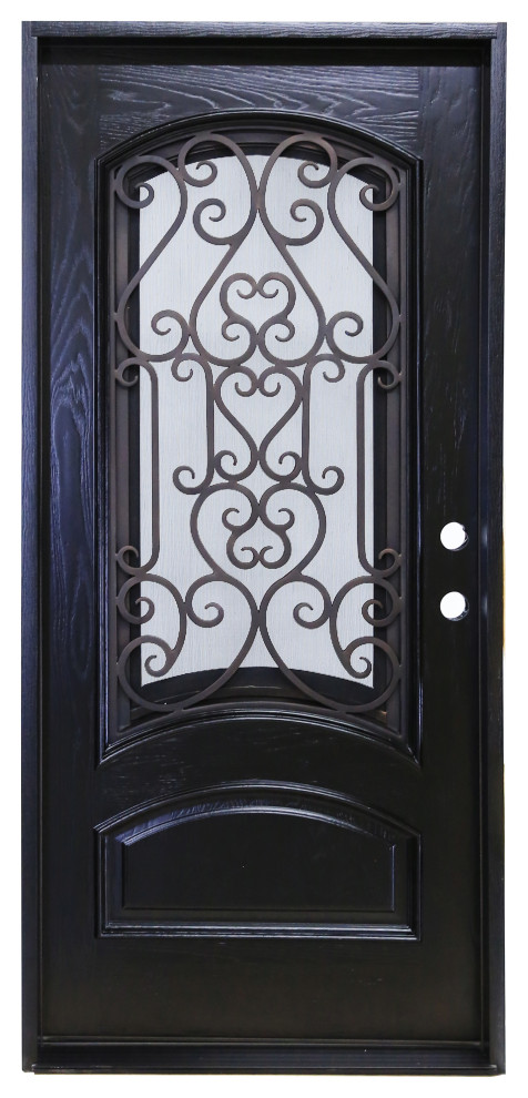 Forever Doors, Exterior Front Entry Composite Door AR07C, 36"x80", Left ...