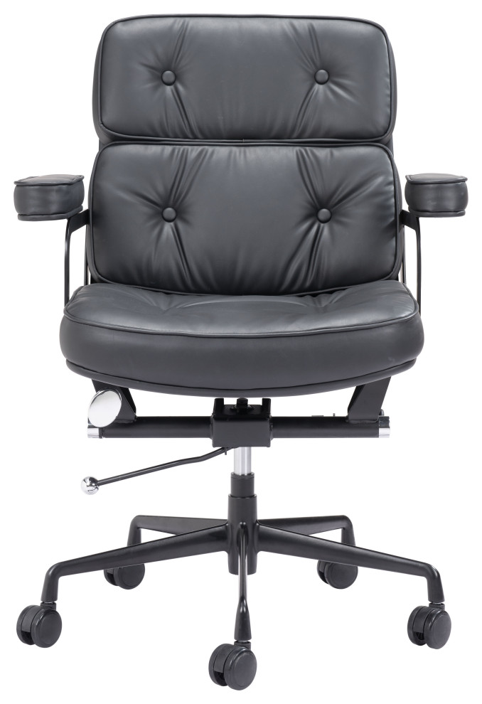 Perry Office Chair Black - Contemporary - Office Chairs - by Rustic ...