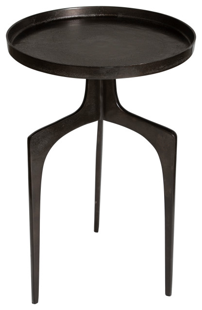 Kenna Bronze Accent Table - Industrial - Side Tables And End Tables ...