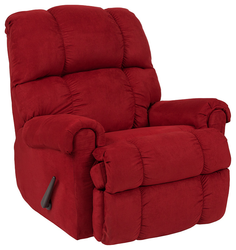 Chocolate Microfiber Recliner - Contemporary - Recliner Chairs - by ...