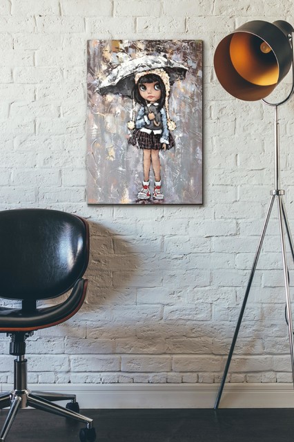 Epic Graffiti "Summer Rain" by Alexander Gunin, Giclee Canvas Wall Art ...